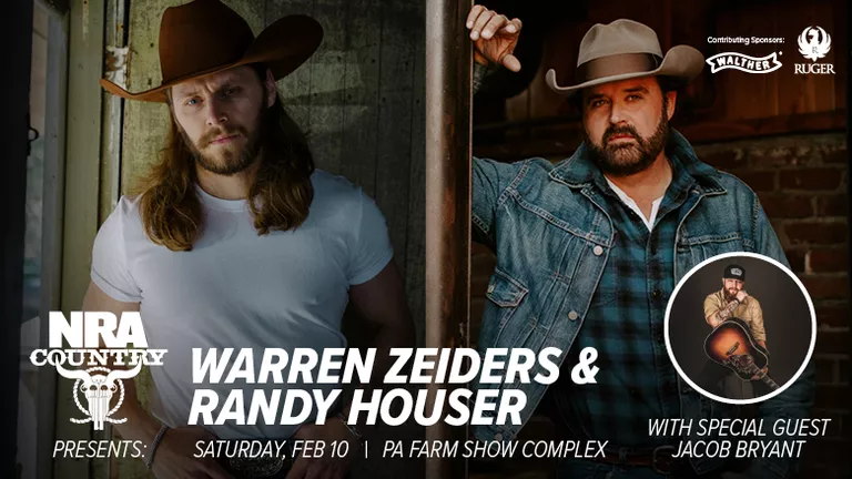 NRA Country Concert: Warren Zeiders & Randy Houser at Pennsylvania Farm Show Complex & Expo ...